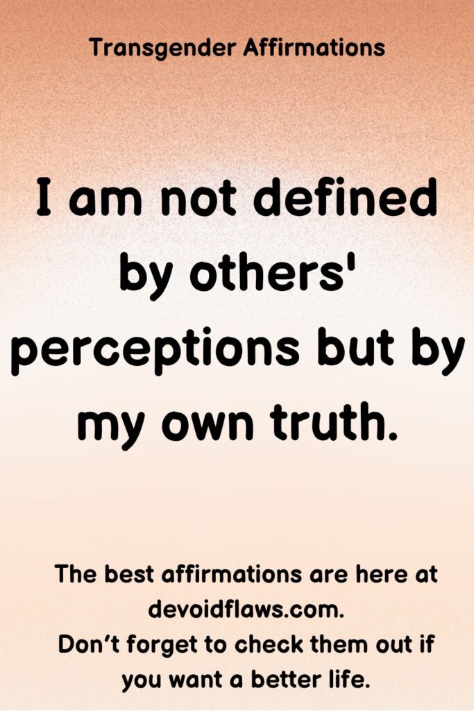 120 Powerful Transgender Affirmations to Repeat Daily