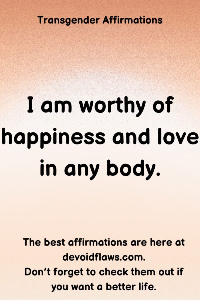 120 Powerful Transgender Affirmations to Repeat Daily