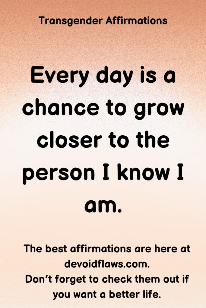 120 Powerful Transgender Affirmations to Repeat Daily