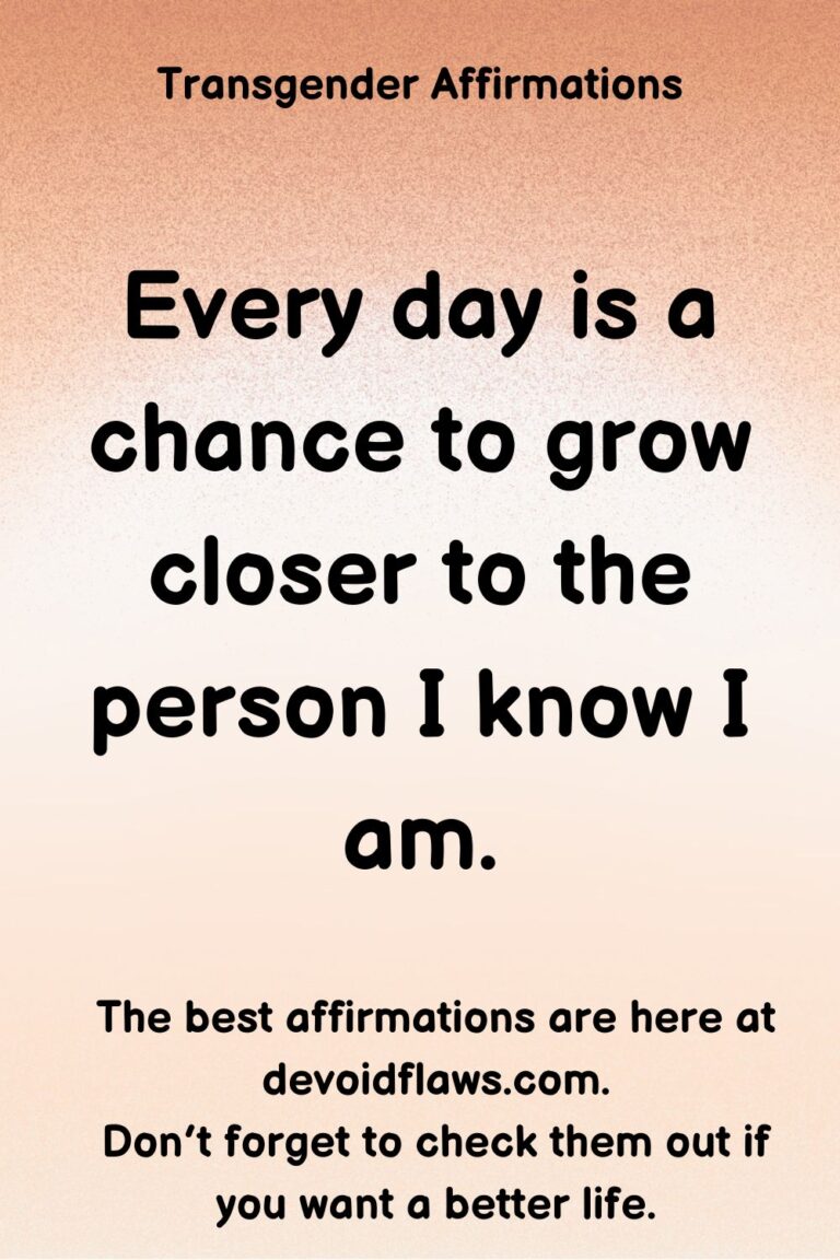 120 Powerful Transgender Affirmations to Repeat Daily
