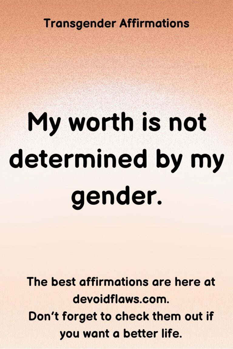 120 Powerful Transgender Affirmations to Repeat Daily