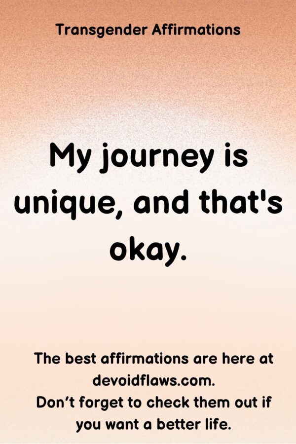 120 Powerful Transgender Affirmations to Repeat Daily