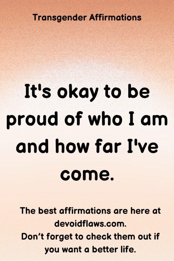 120 Powerful Transgender Affirmations to Repeat Daily