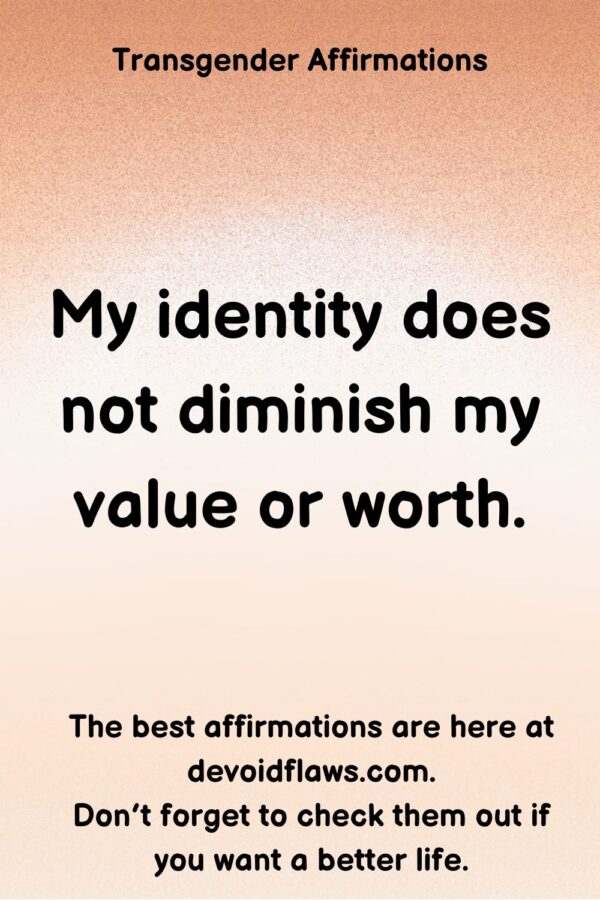 120 Powerful Transgender Affirmations to Repeat Daily