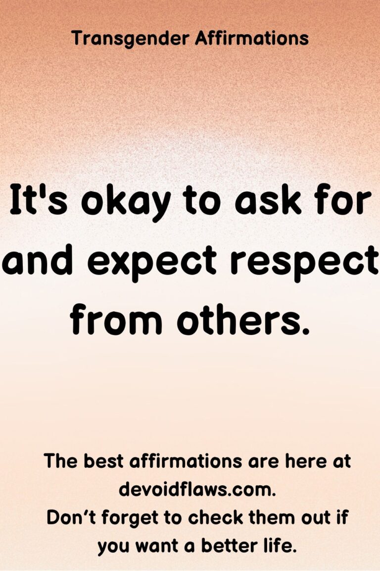 120 Powerful Transgender Affirmations to Repeat Daily