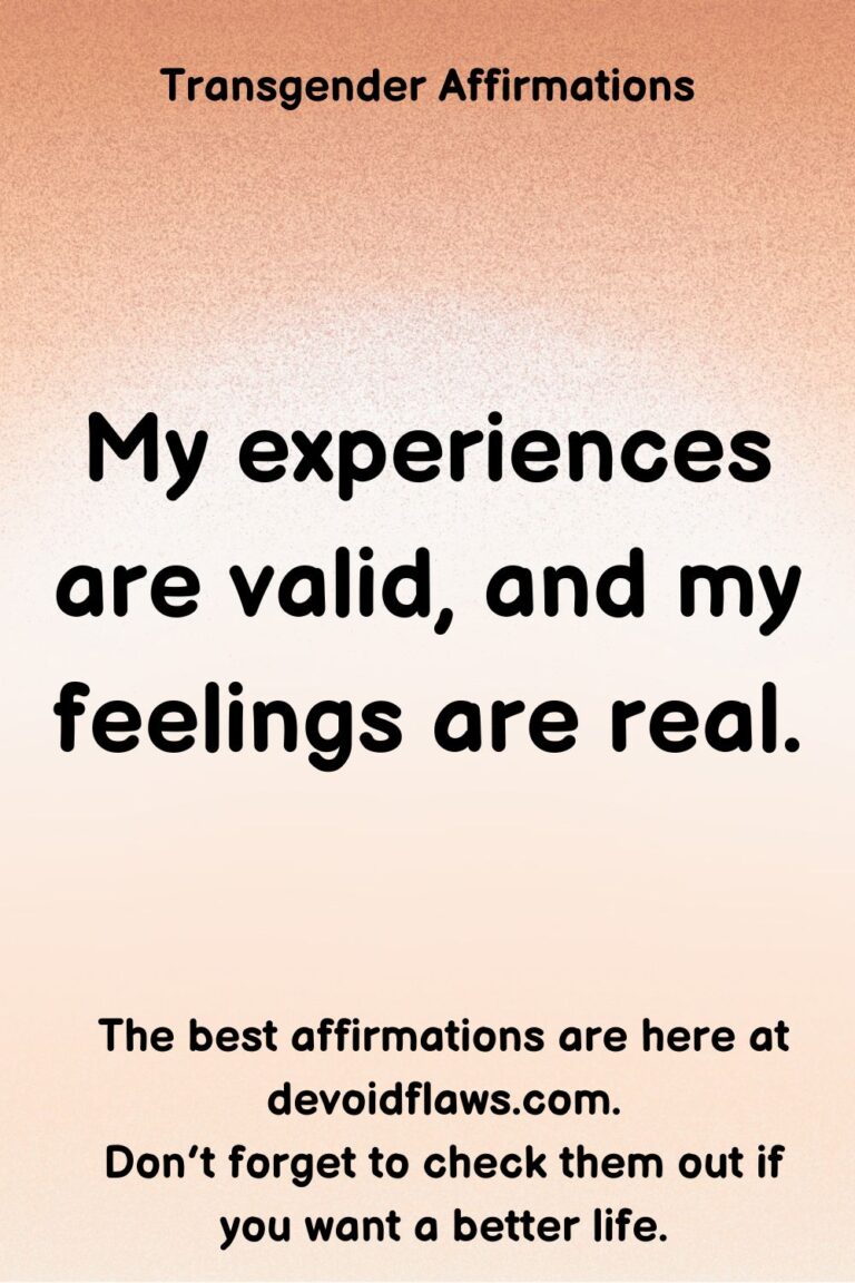 120 Powerful Transgender Affirmations to Repeat Daily