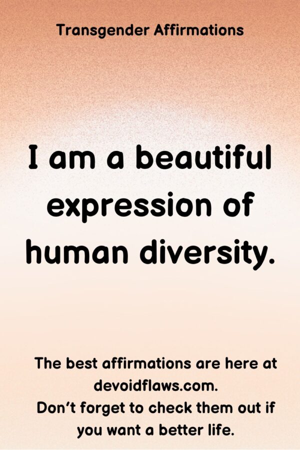 120 Powerful Transgender Affirmations to Repeat Daily