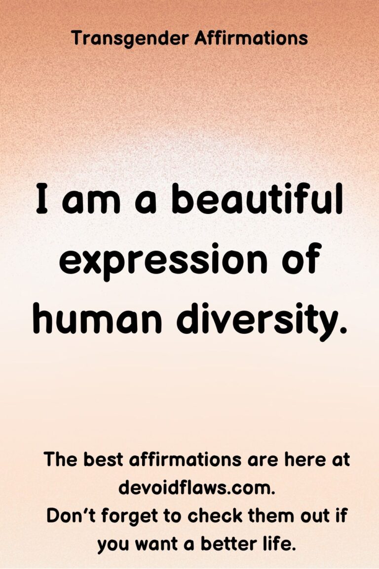 120 Powerful Transgender Affirmations to Repeat Daily