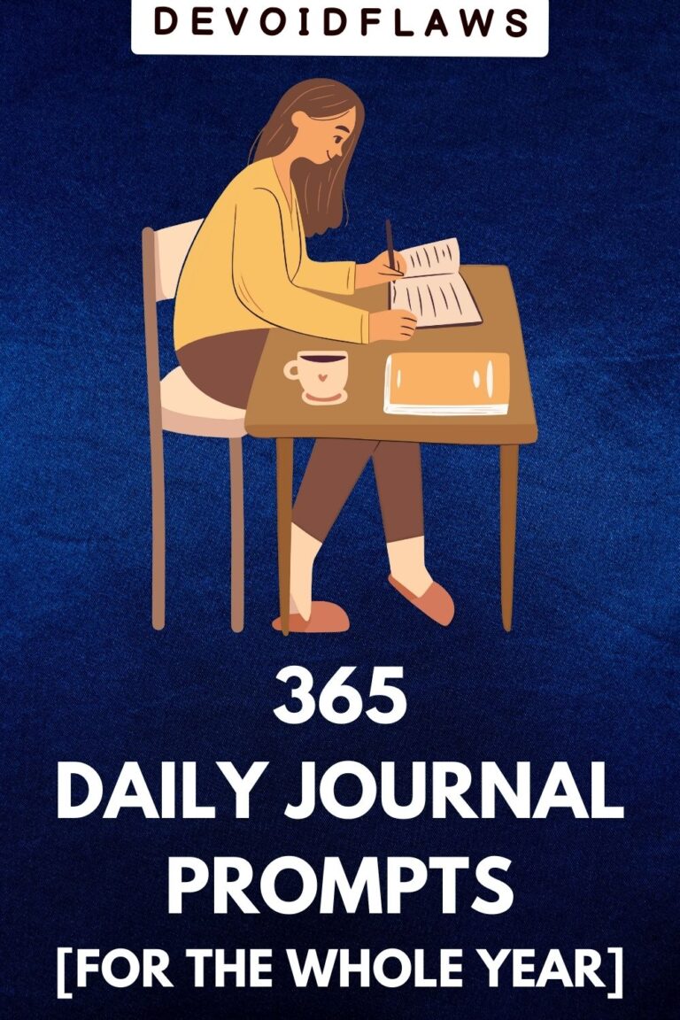 365 Daily Journal Prompts For Each Day of the Year