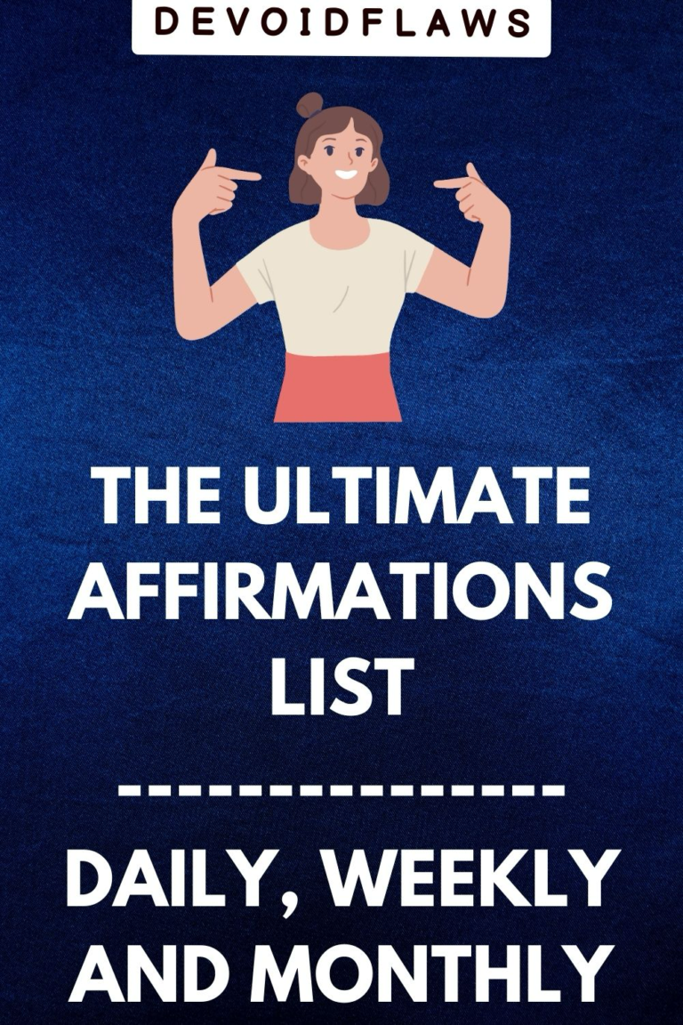 The Ultimate Affirmations List | Daily + Weekly + Monthly
