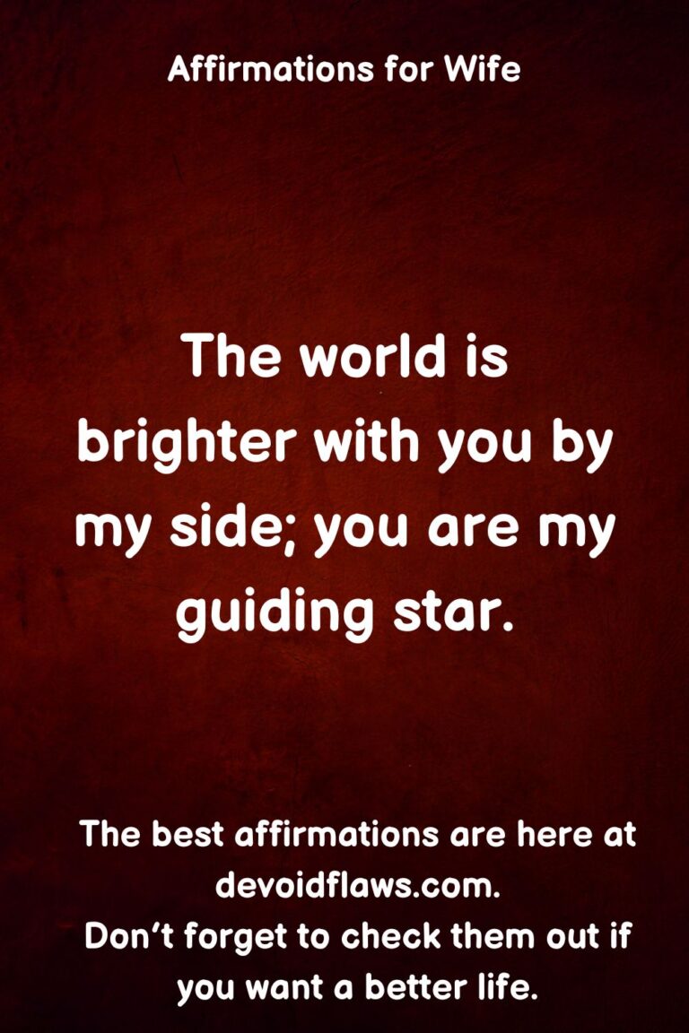 80 Powerful Affirmations For Your Wife
