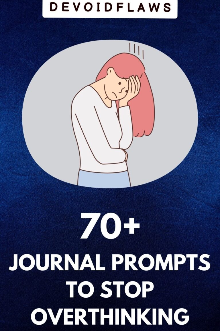 72 Journal Prompts To Stop Overthinking