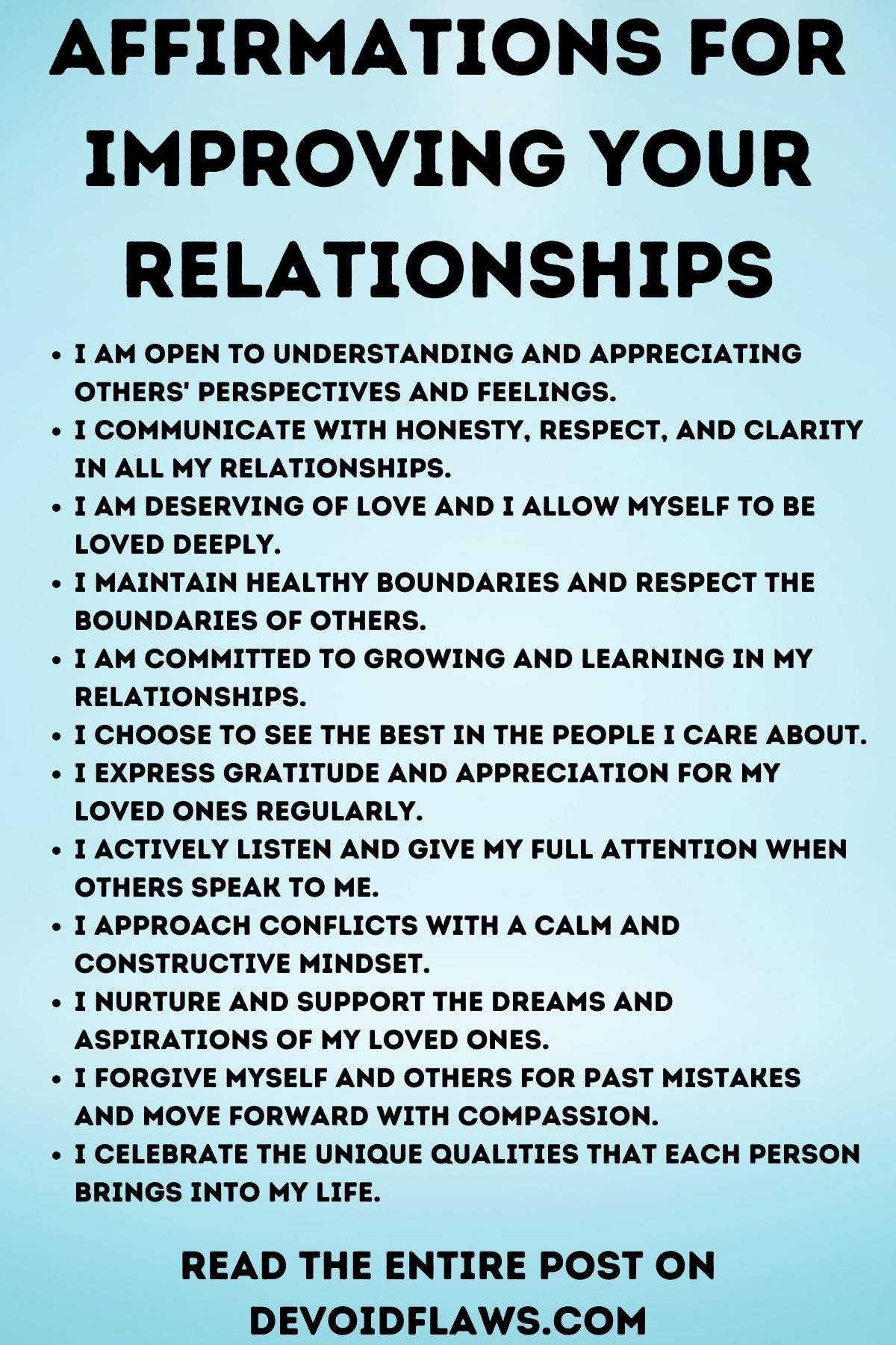 180 Powerful Affirmations to Improve Your Relationships