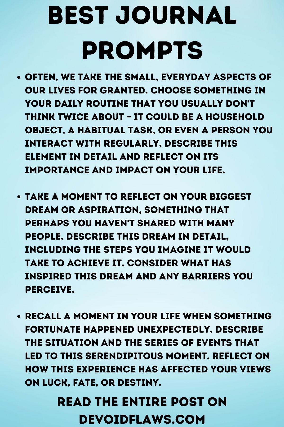 64 Best Journal Prompts